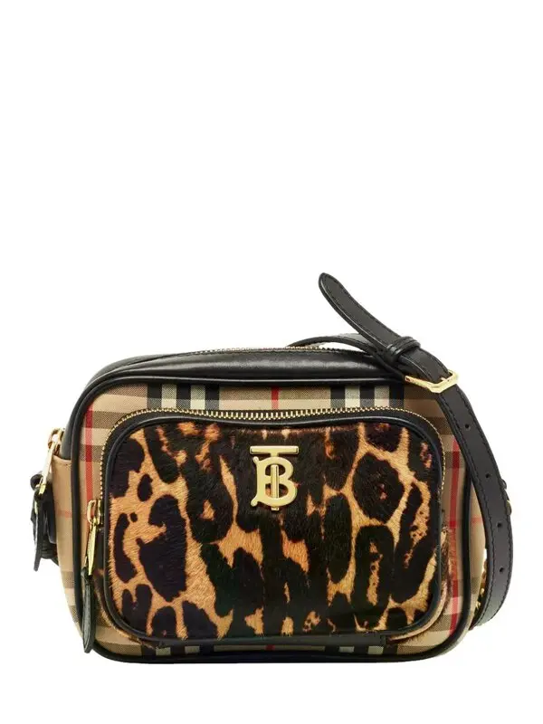 Burberry Leopard Cross Body Bag - Neutrals