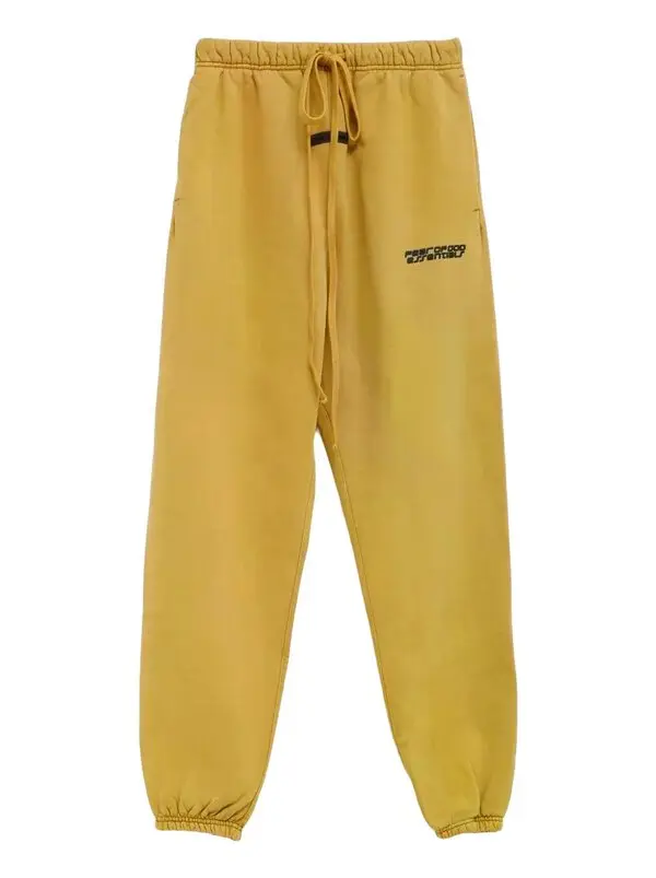 Fear Of God Drawstring Logo-print Track Pants - Yellow