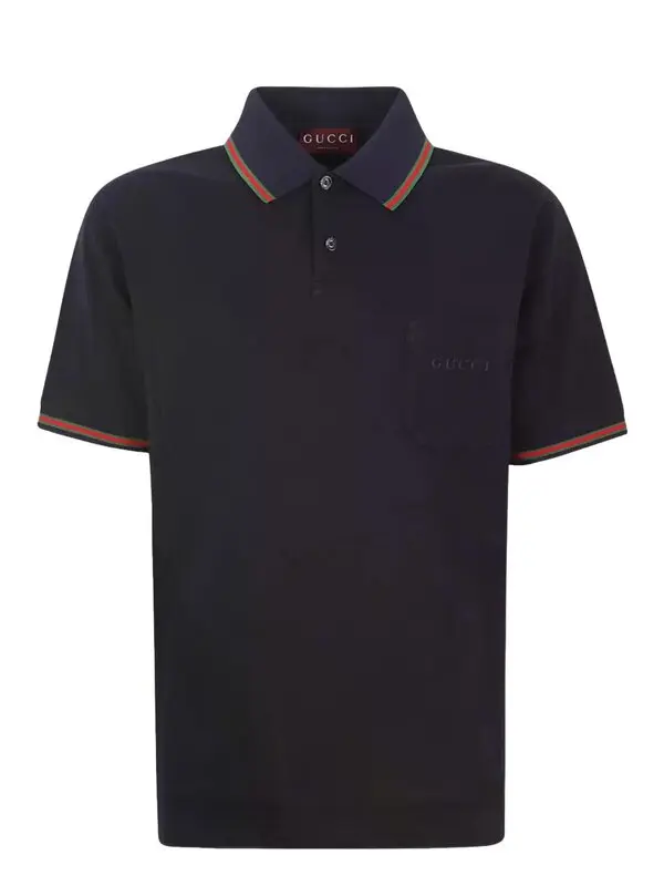 Gucci Chest-pocket Polo Shirt - Blue