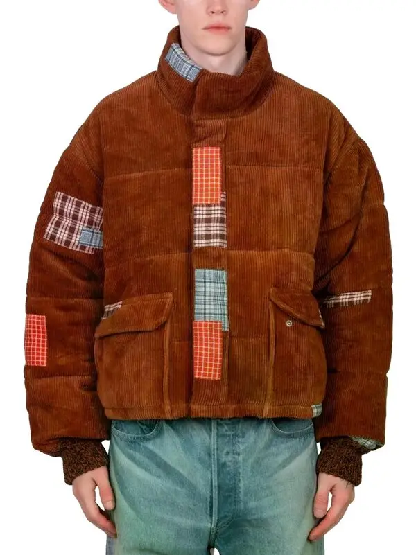 STORY MFG. Yanam Patchwork Corduroy Jacket - Brown