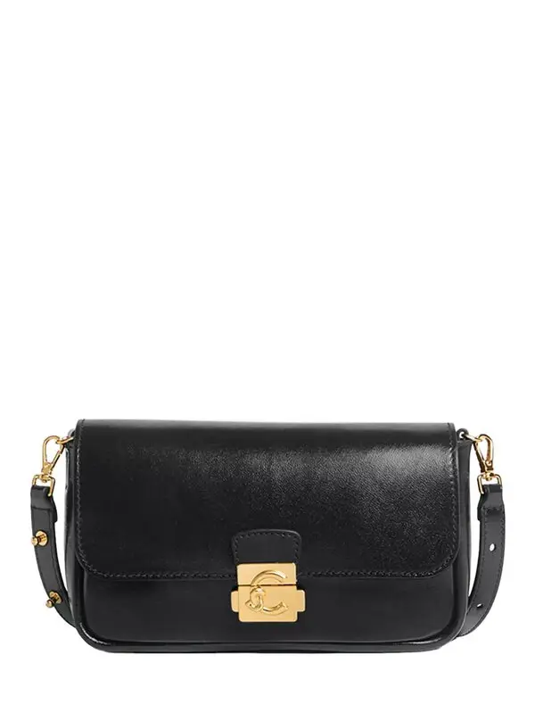 COCCINELLE Logo-embellished Shoulder Bag - Black