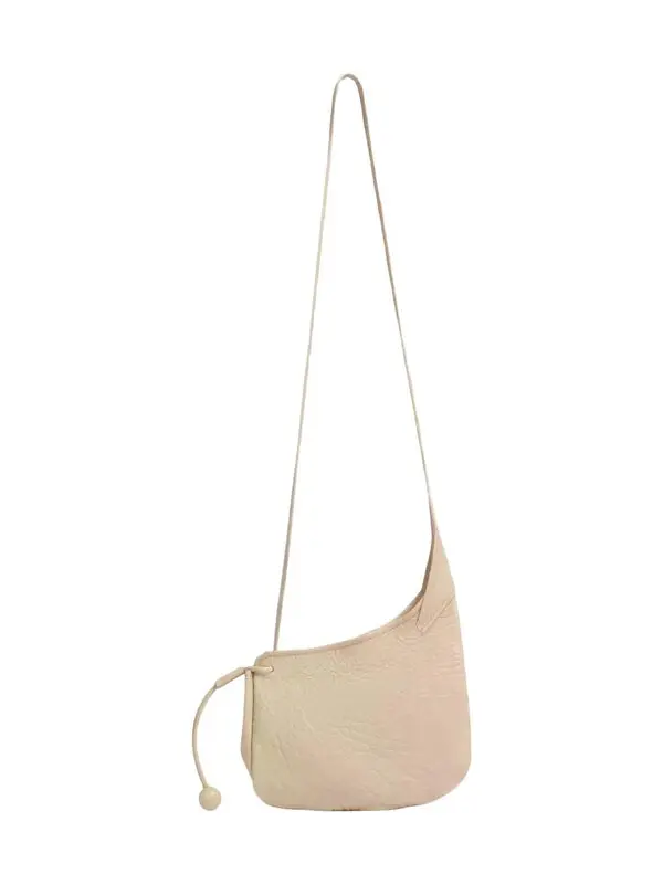 Marni Leather Drawcord Crossbody Bag - Neutrals