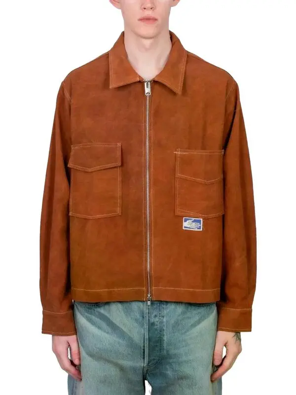 STORY MFG. 555 Pockets Zip-up Jacket - Brown