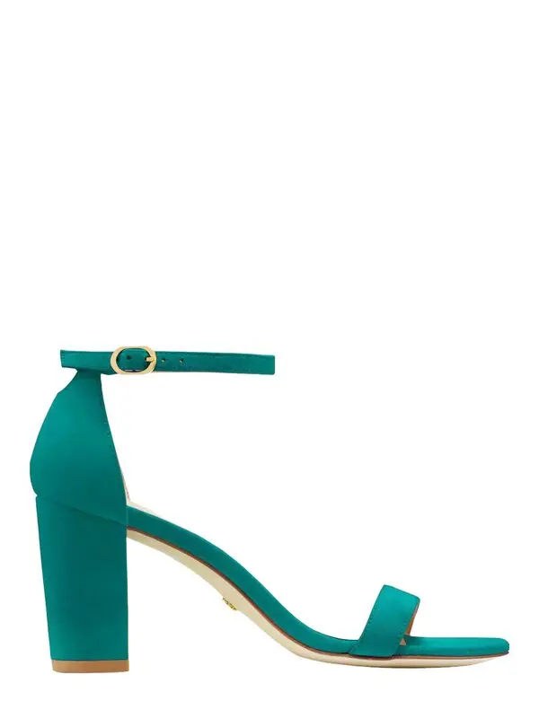 STUART WEITZMAN Nearlynude Block-heel Strap Sandals - Green