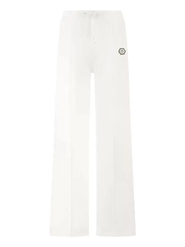 Philipp Plein Appliqué Trousers - White