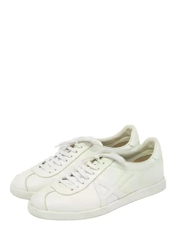 AQUAZZURA Smooth Leather Lace-up Sneakers - White
