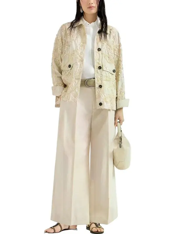Brunello Cucinelli Pleated Trousers - Neutrals