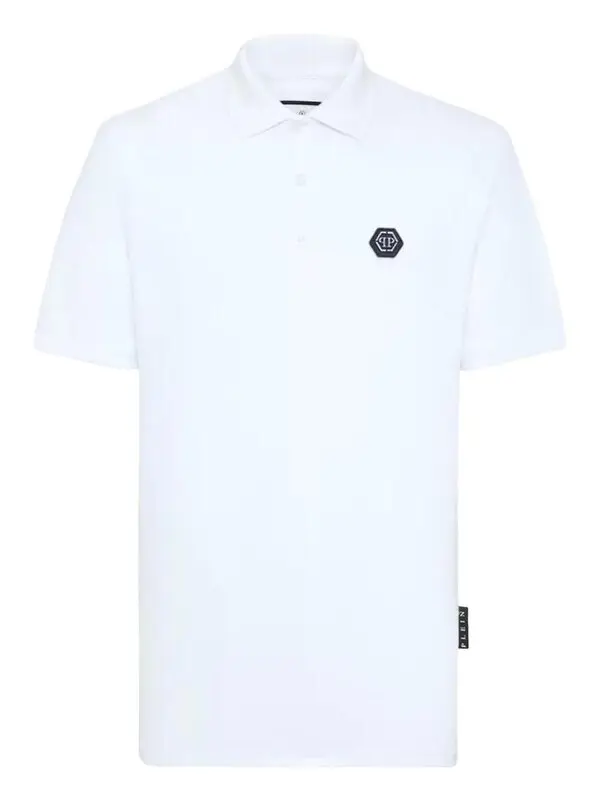 Philipp Plein Hexagon-logo Polo Shirt - White