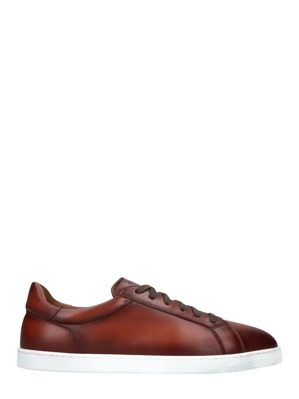 Magnanni Leather Low-top Sneakers - Brown