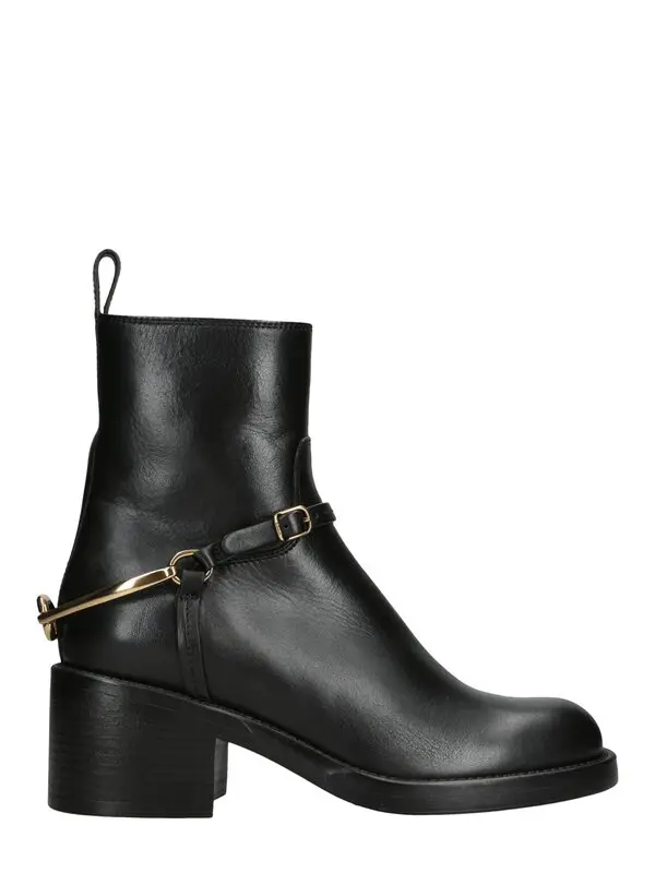 Chloé Leather Dakota Ankle Boots 70 - Black