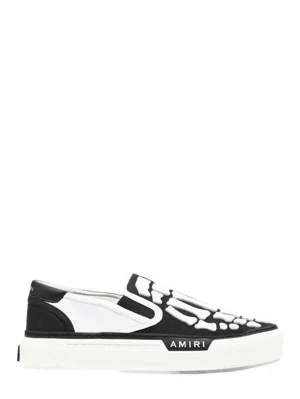 Amiri Skel Top Slip-on Sneakers - Black/white