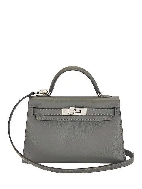 FWRD RENEW Hermes Epsom Kelly 20 Handbag - Grey