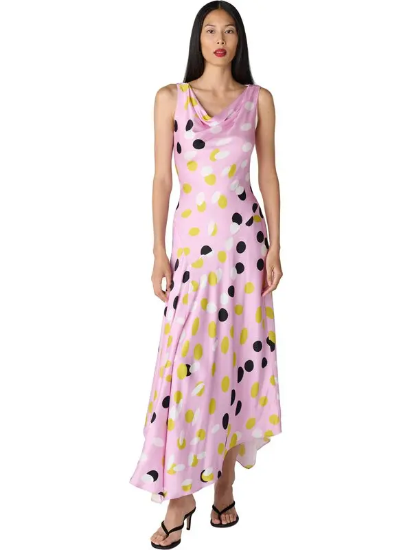 Diane Von Furstenberg Cosette Maxi Dress - Blinding Lights Pink Lavender