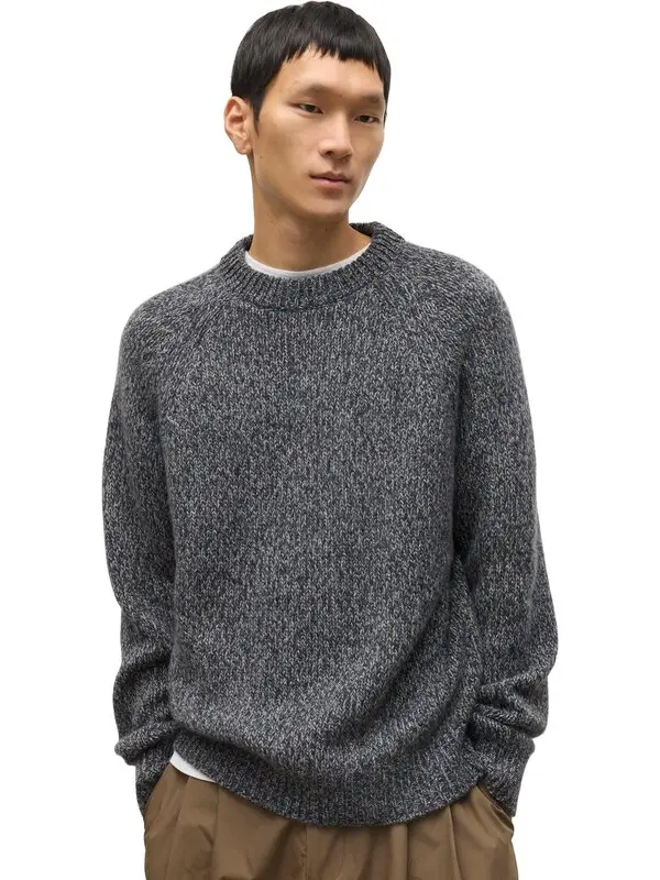 Johnstons Of Elgin Fyfe Cashmere Jumper - Navy