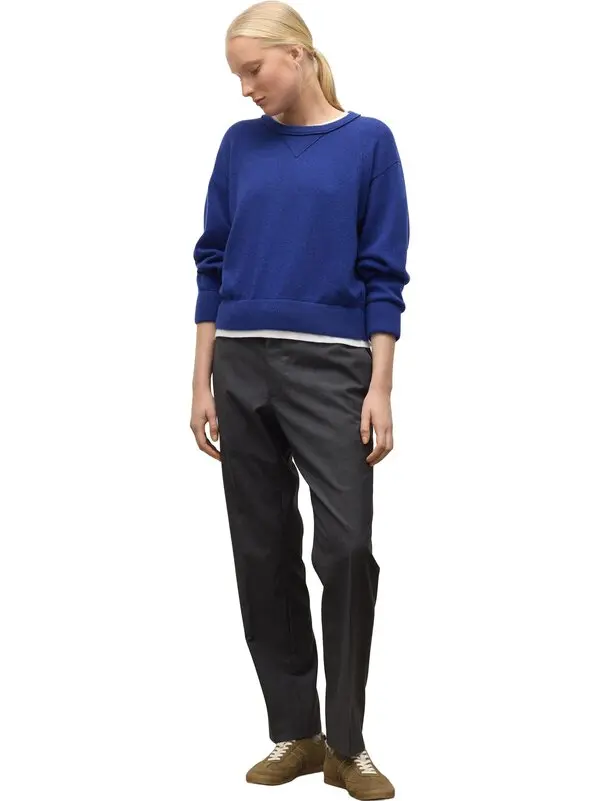 Johnstons Of Elgin Stella Cashmere Sweatshirt - Blue