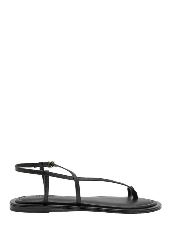 A.emery Reef Leather Sandals - Black