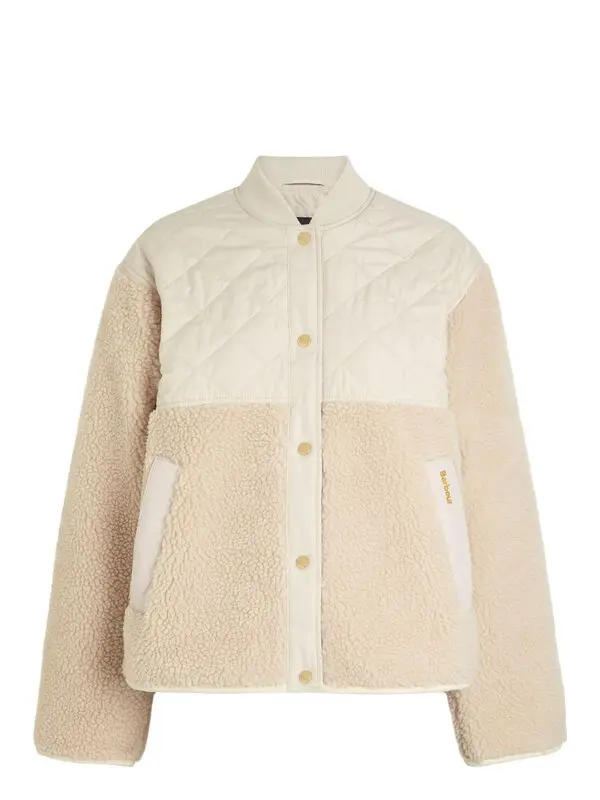 Barbour Wetherby Quilted Fleece Jacket - Cream