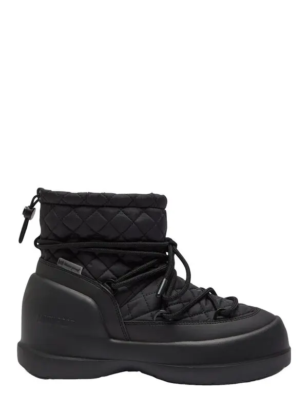 Moon Boot Mezzaluna Quilted Nylon Snow Boots - Black