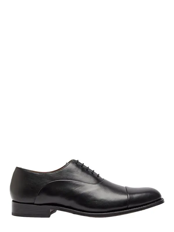 Grenson Bert Leather Derby Shoes - Black