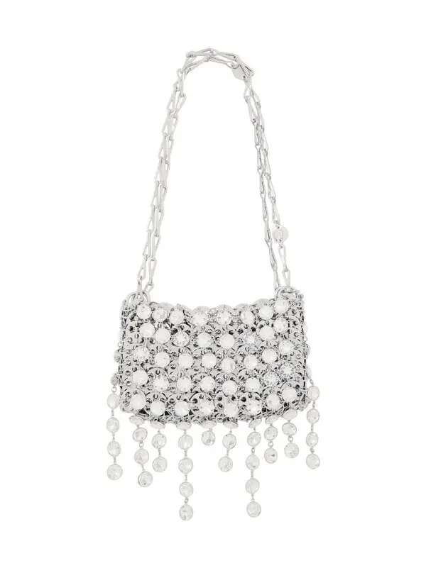 Rabanne 1969 Strass Nano Metal Disc Shoulder Bag - Silver