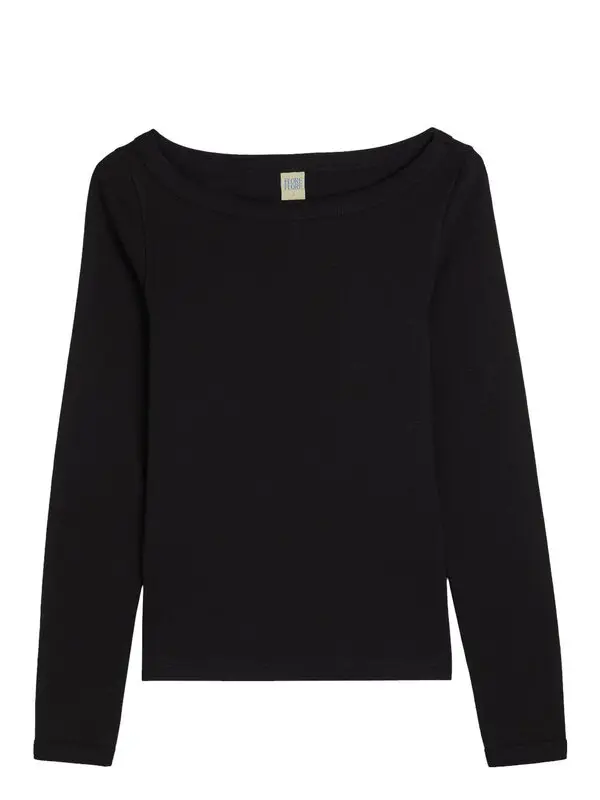 FLORE FLORE Steffi Cotton Top - Black