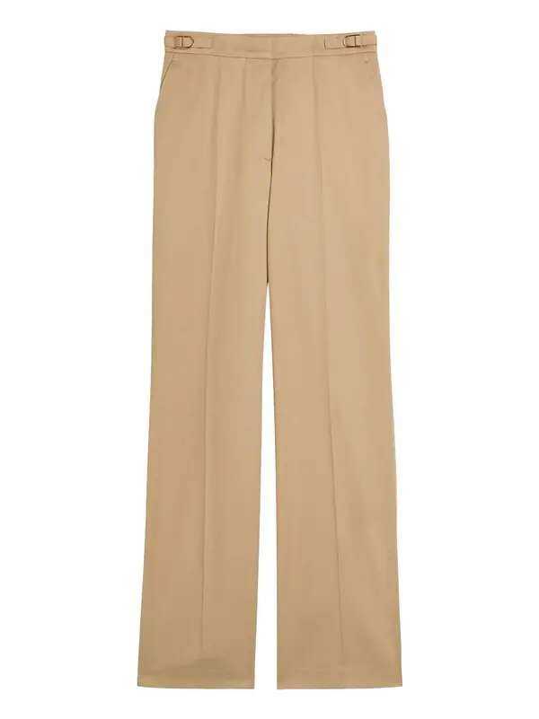 Gabriela Hearst Vesta Straight-leg Cotton Trousers - Camel