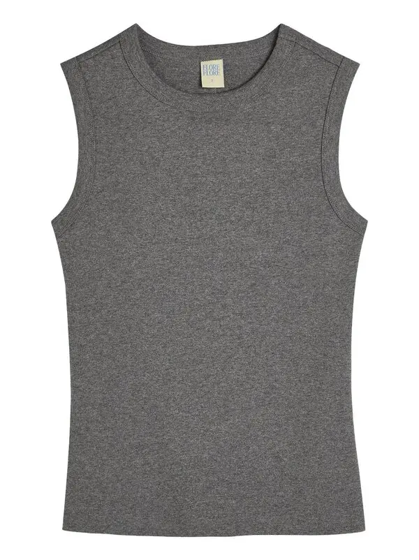 FLORE FLORE Esme Cotton Tank - Grey