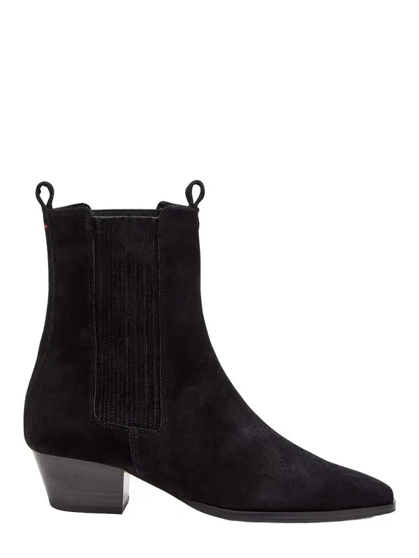 AeydĒ Agata 35 Suede Ankle Boots - Black