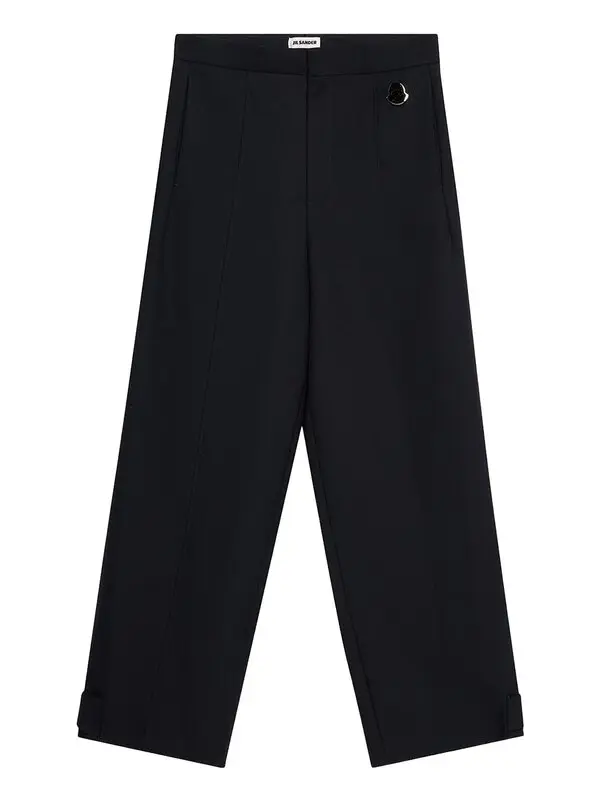 Moncler X Jil Sander Wool Gabardine Tailored Pants - Navy