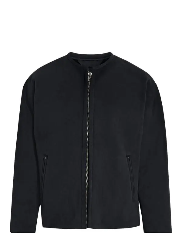 Issey Miyake Ultra Boa Faux Suede Full-zip Blouson - Black