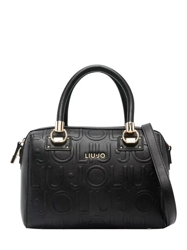 Liu Jo Small Logo-embossing Top Handle Tote Bag - Black
