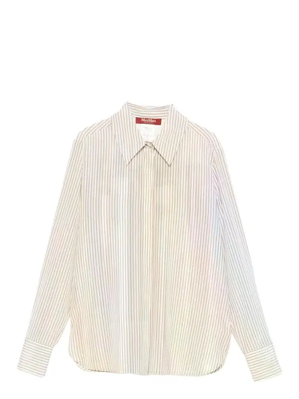 Max Mara Striped Flirt Shirt - Neutrals