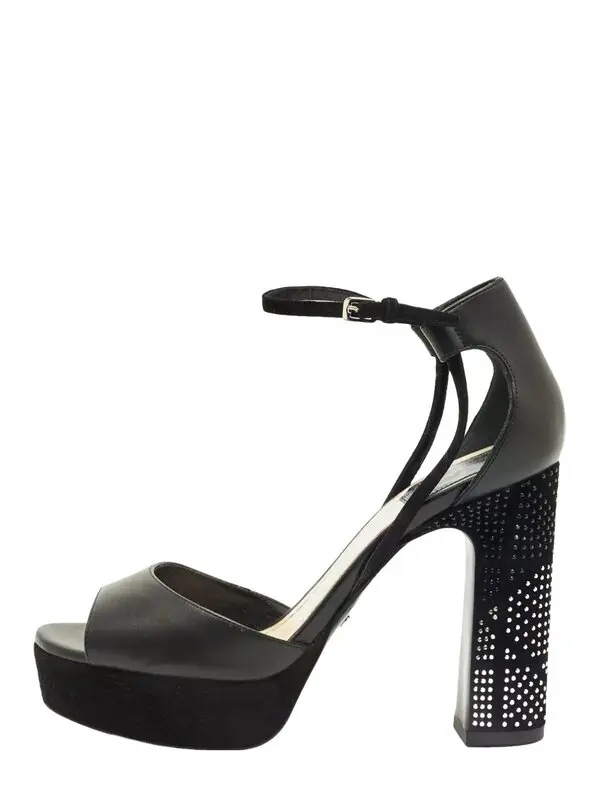 Dior Leather Platform Sandals - Black