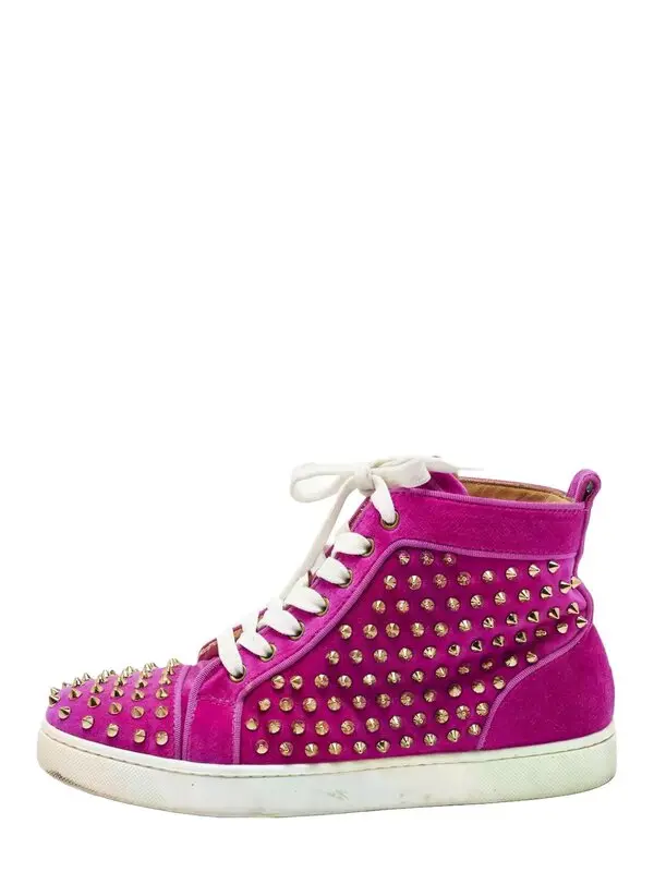 CHRISTIAN LOUBOUTIN Spikes High-top Sneakers - Pink