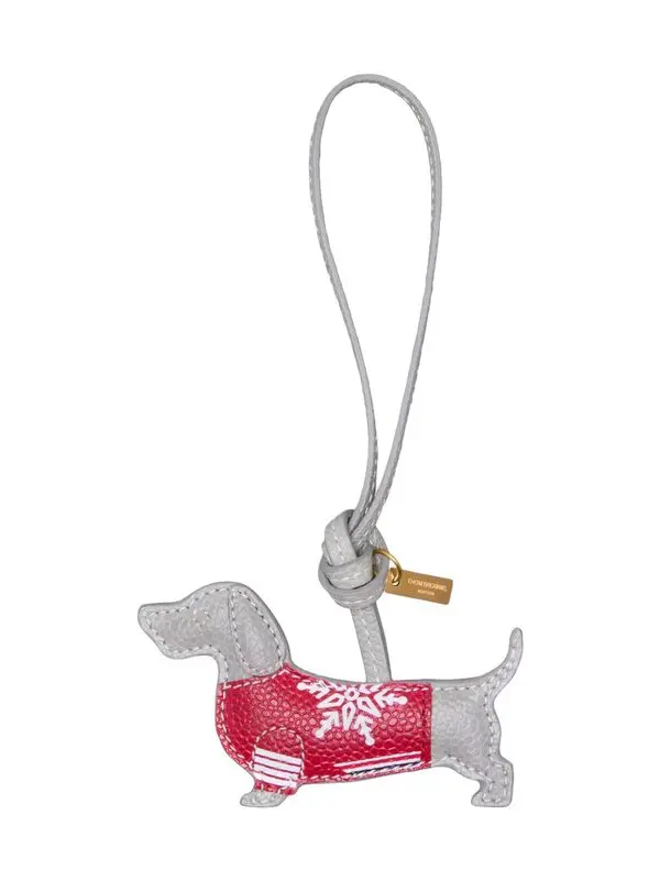 Thom Browne Hector Bag Charm - Grey