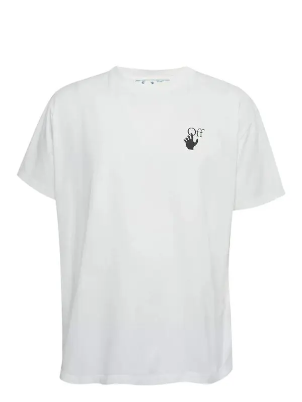 Off-White Logo-detail Crew-neck T-shirt - White