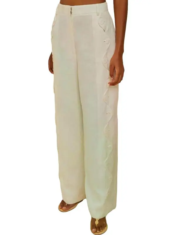 Farm Rio Linen Trousers - White