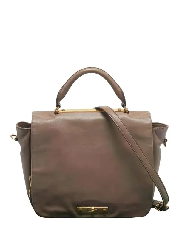 Marc Jacobs Goodbye Columbus Leather Tote Bag - Brown