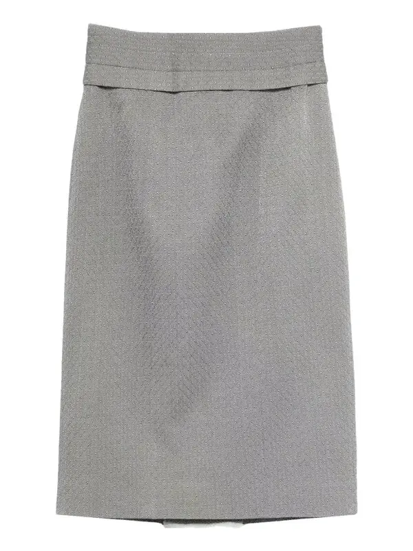John Galliano Woven Skirt - Grey