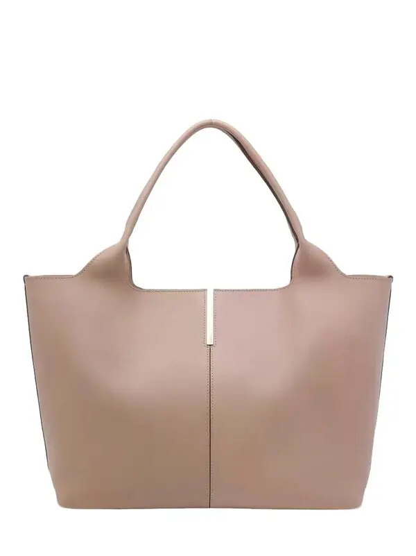 TOD'S Leather Tote Bag - Neutrals