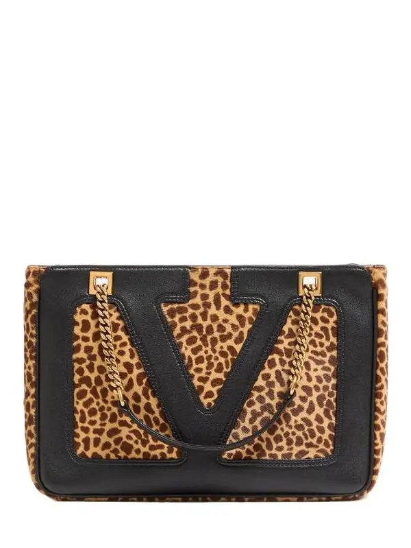 Valentino Garavani Viva Superstar Small Shopping Bag - Animal Print