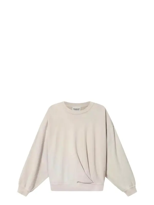 MARANT ETOILE Sauria Draped Sweatshirt - Neutrals