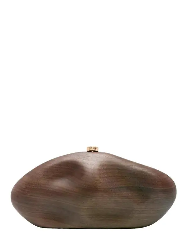 Cult Gaia Caldera Clutch - Brown