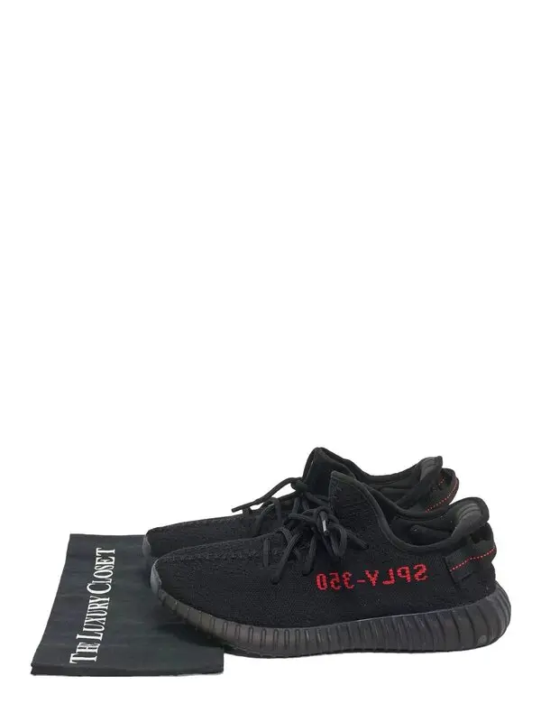 Yeezy Boost V2 350 Knitted Sneakers - Black