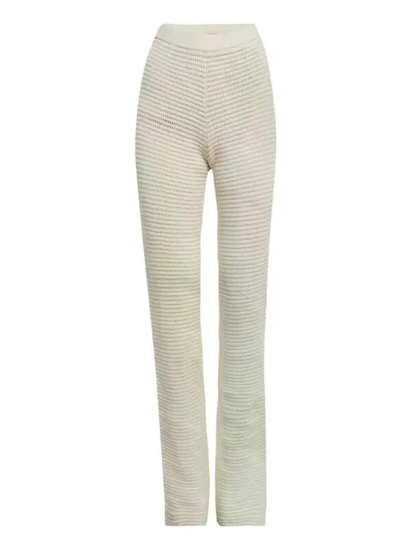 Nanushka Elastic-waist Knitted Trousers - Neutrals