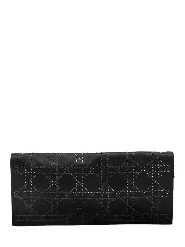 Dior Cannage Crystal Clutch - Black