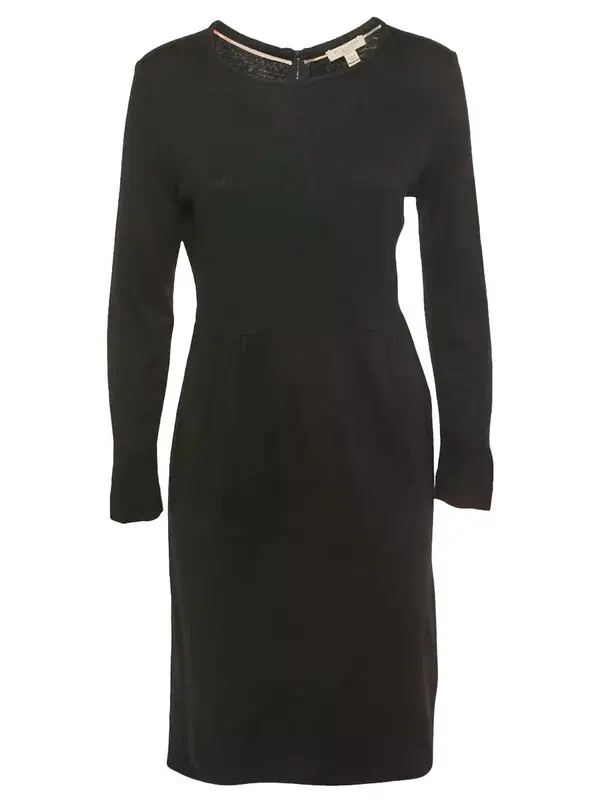 Burberry Tailored Wool Dress - Black