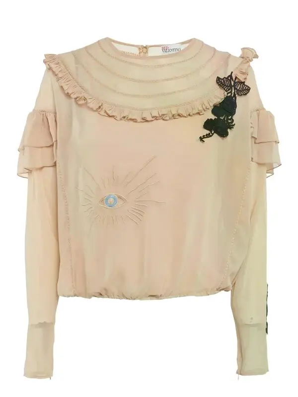 Valentino Garavani Embroidery Blouse - Neutrals