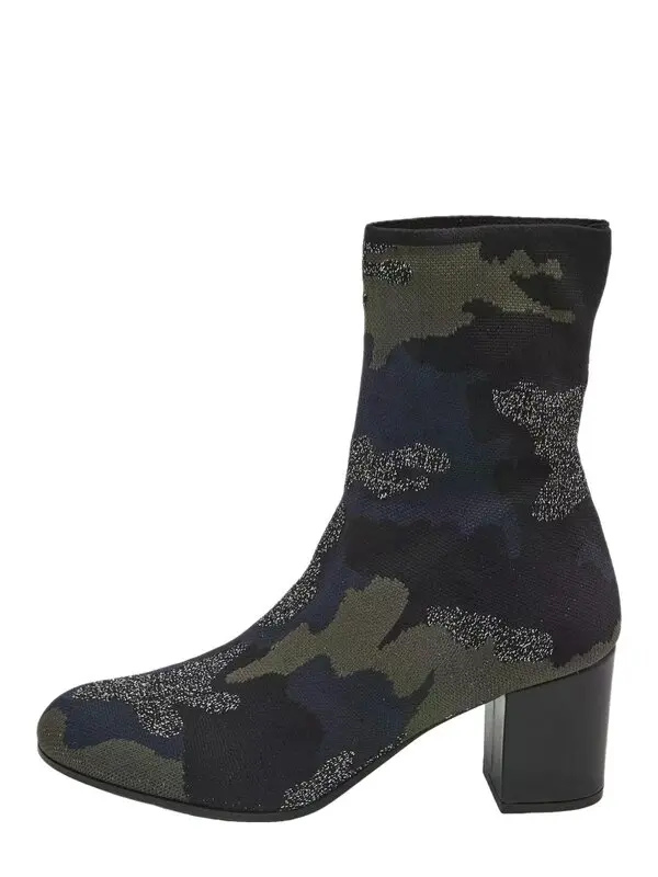 Zadig&Voltaire Camouflage Knit Ankle Boots - Blue