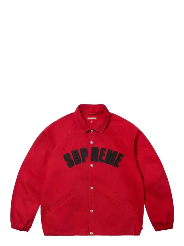 Supreme Arc Coaches Denim Jacket - Red